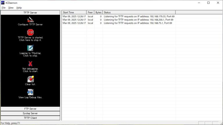 3CDaemon のインストールと使用方法を説明します【FTP,TFTP】 | ネットワーク設計構築攻略ガイド